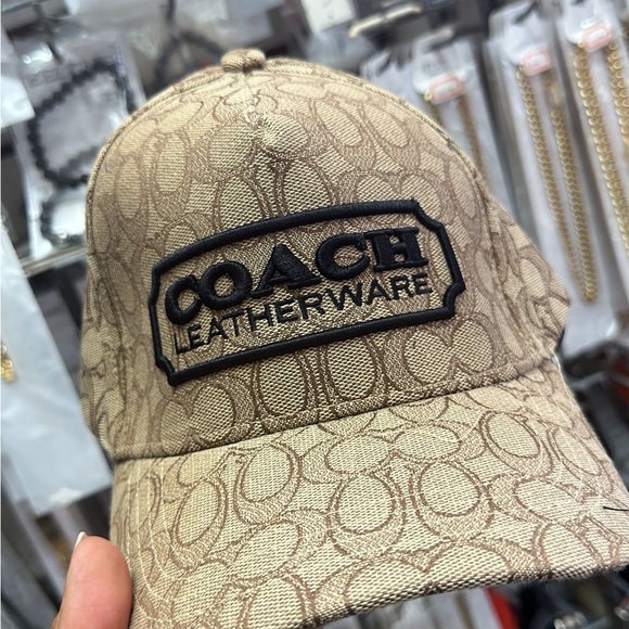 Coach | Other | Coach Monogram Cap With Black Logo Signature Jacquard ...